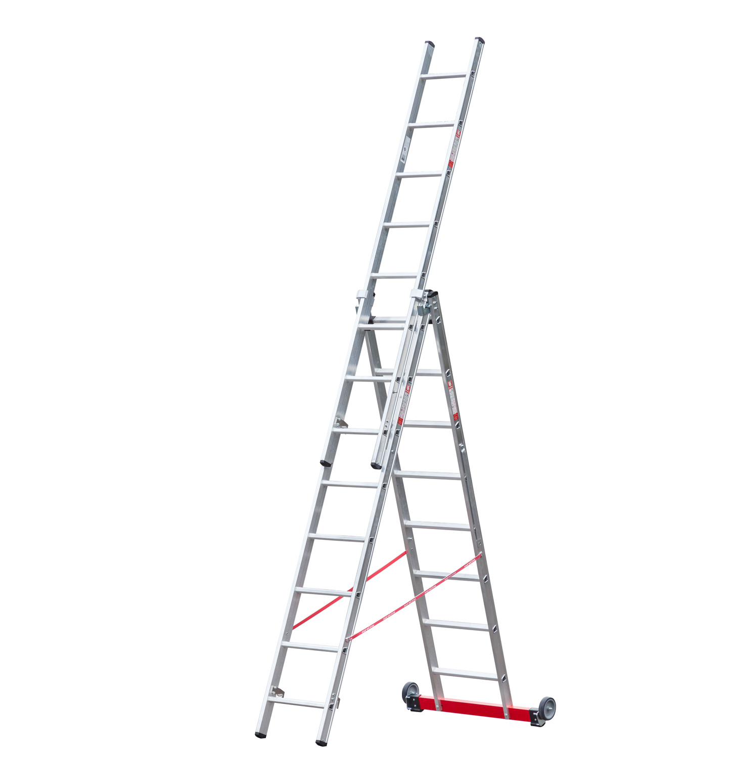 Topleiter Euroline Premium 30778 Mehrzweckleiter 3 Teilig 3x9 Sprossen